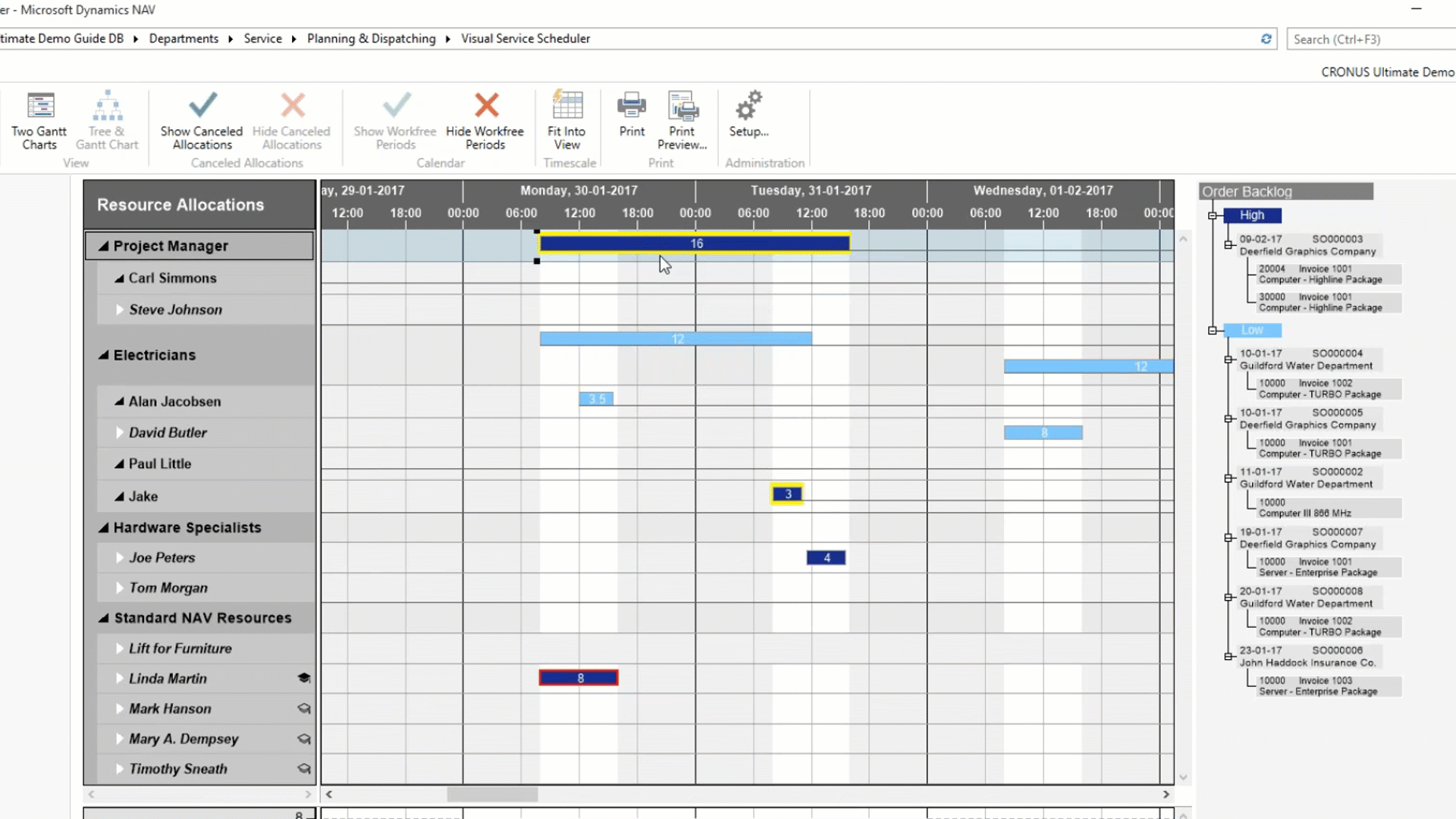 The 3 Most Loved Features of the Visual Service Scheduler for Microsoft Dynamics NAV